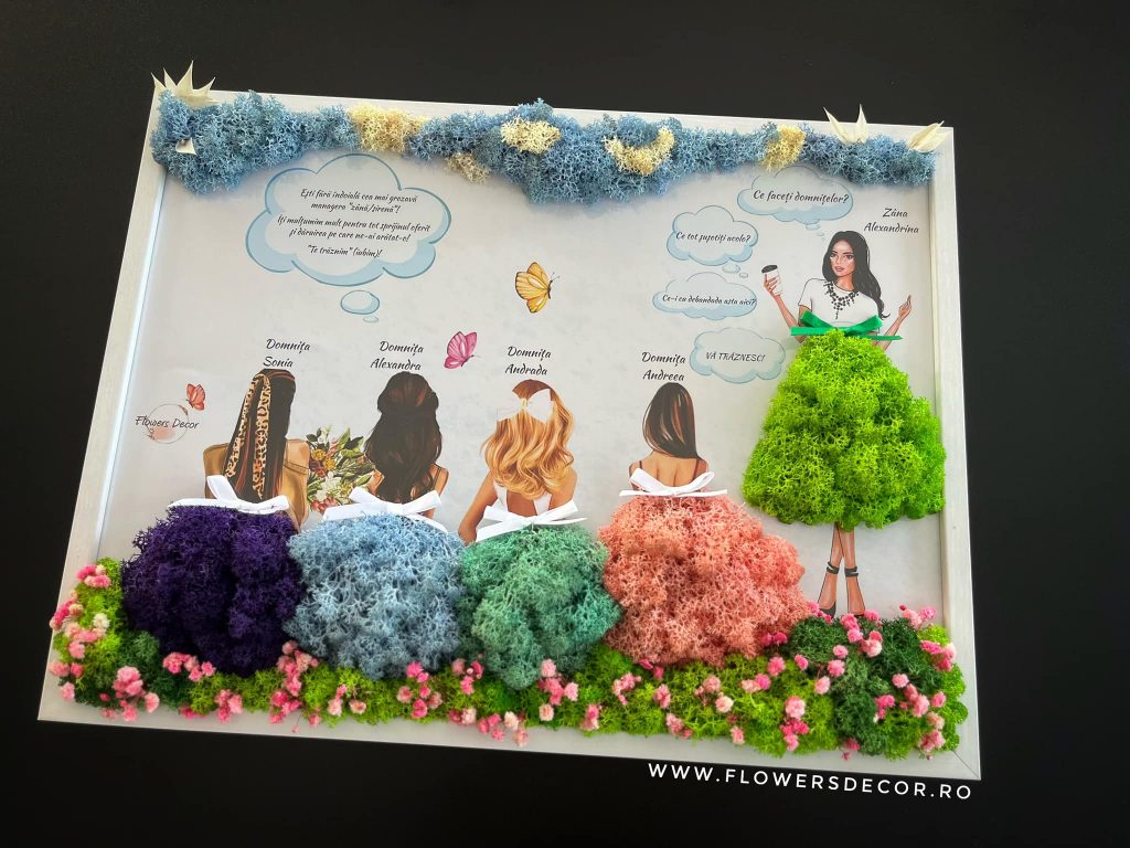 Tablou licheni – Prietene - Flowers Decor